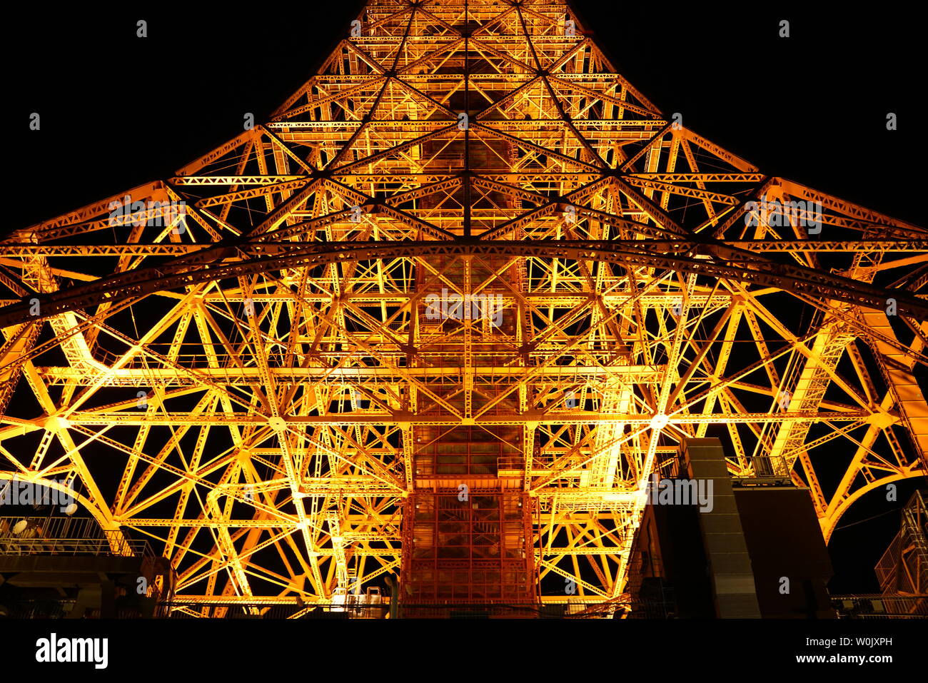Tokyo Tower night view Stock Photo - Alamy
