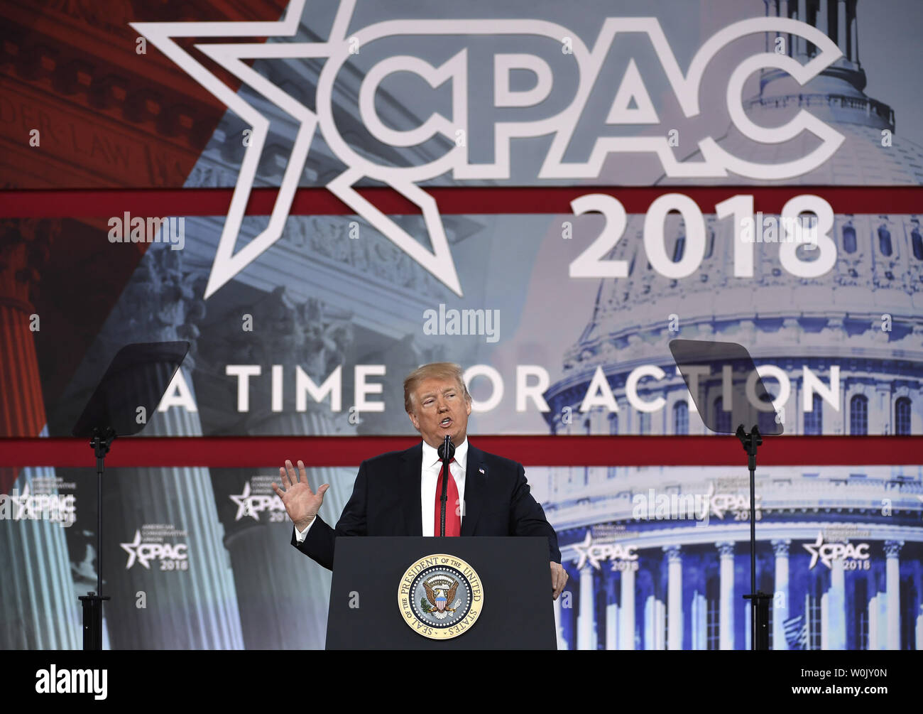 Trump cpac 2018 hi-res stock photography and images - Alamy