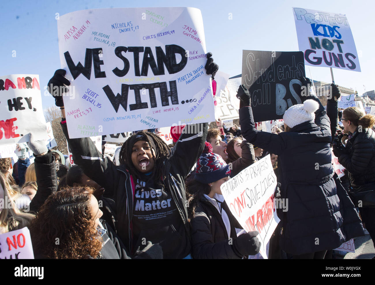 Local area students participate in the National School Walkout protest ...