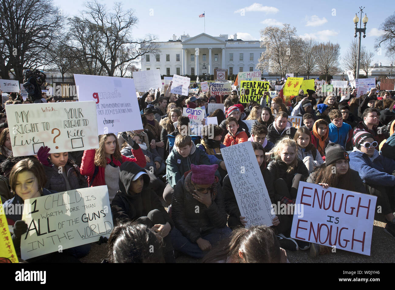 Local area students participate in the National School Walkout protest ...