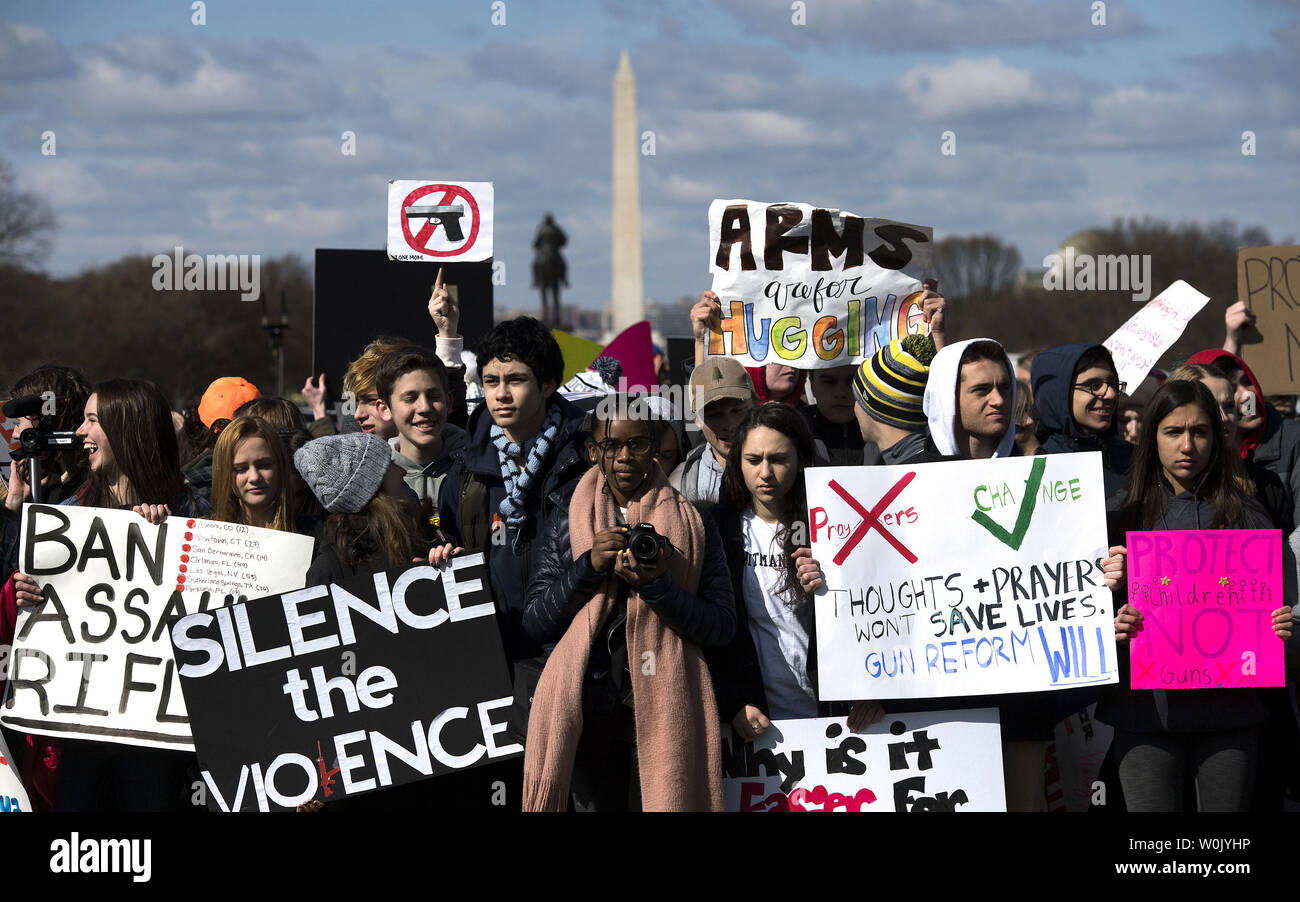 Local area students participate in the National School Walkout protest ...