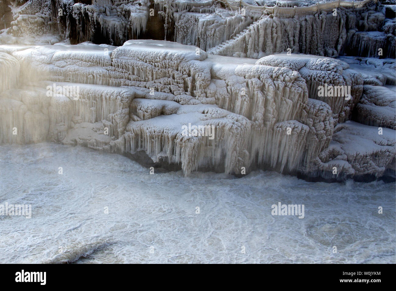 hukou waterfall of the yellow river Stock Photo - Alamy