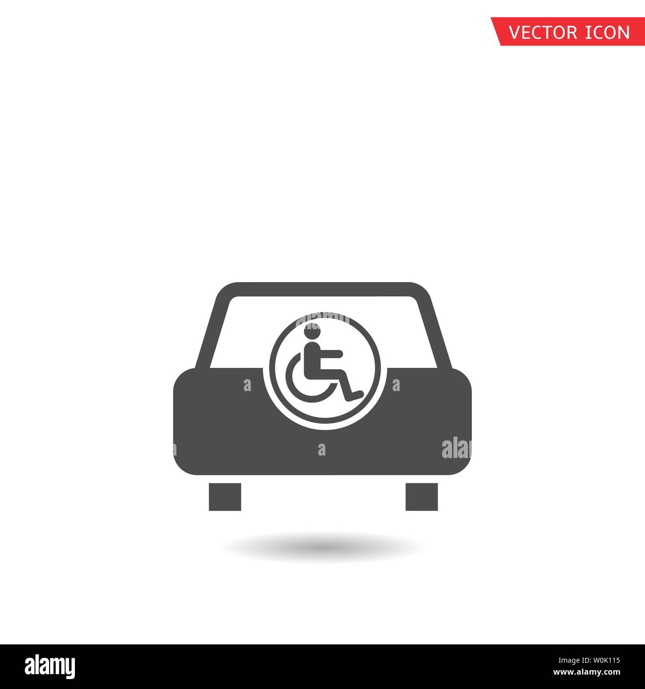 Car with Disabled Handicap Icon. Vector illustration Stock Vector Image ... Car with Disabled Handicap Icon. Vector illustration Stock Vector Image ...