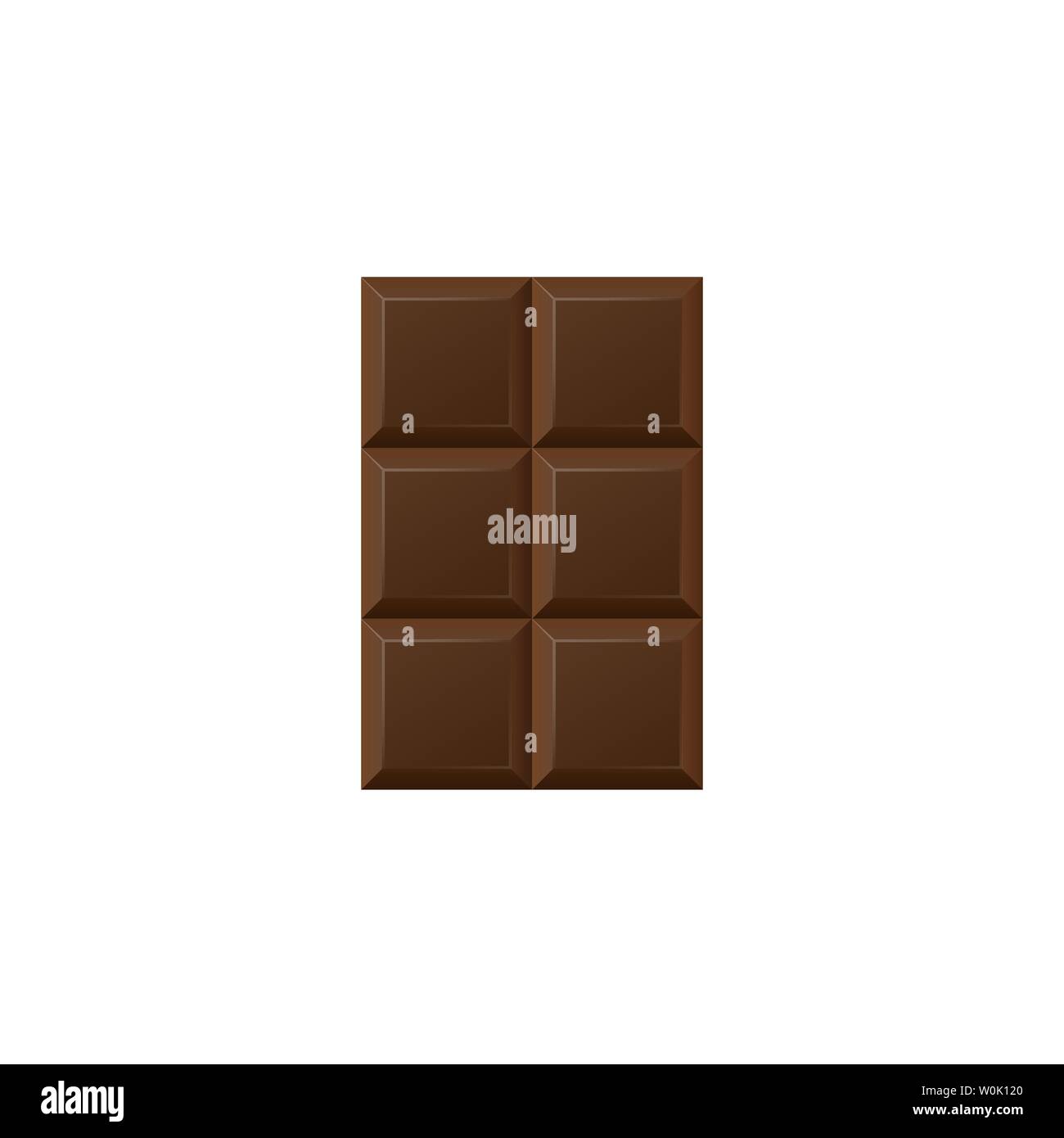 Dark Chocolate bar icon isolated. Vector illustration Stock Vector ...