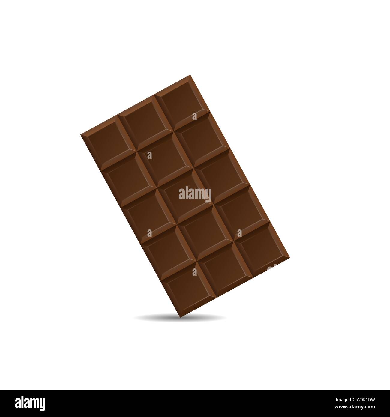 Dark Chocolate bar icon isolated. Vector illustration Stock Vector ...