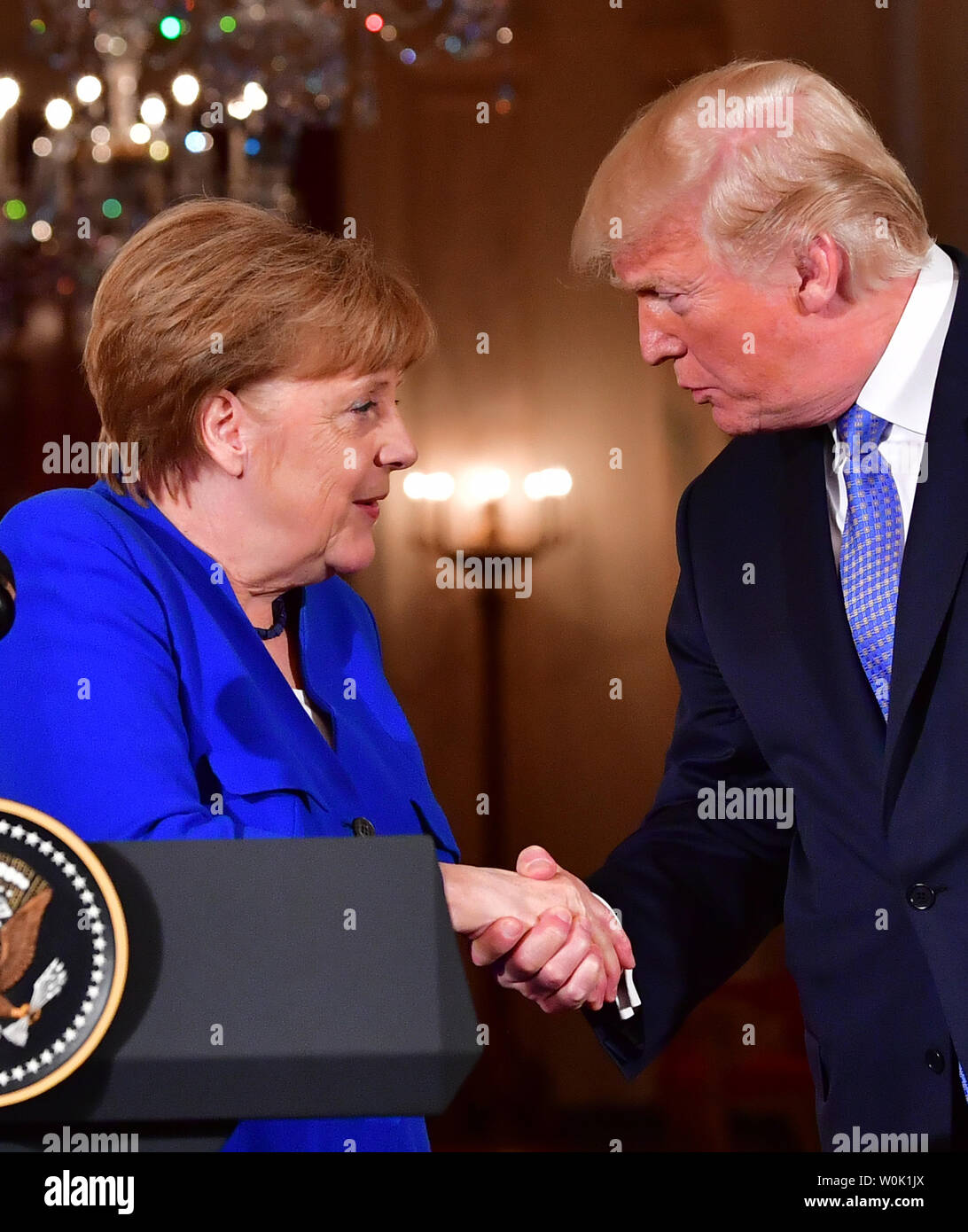 United States President Donald J. Trump and Chancellor of Germany ...