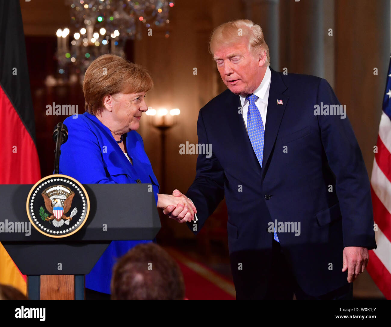United States President Donald J. Trump and Chancellor of Germany ...
