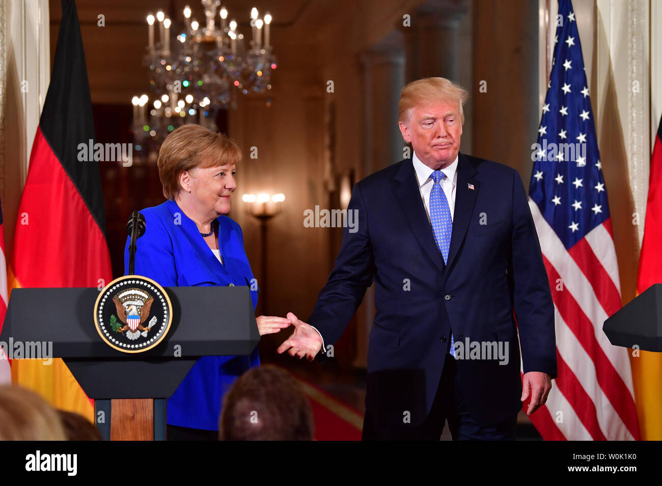 United States President Donald J. Trump and Chancellor of Germany ...