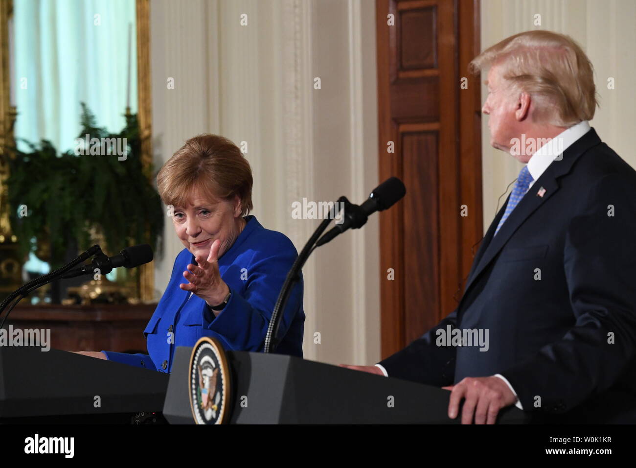 United States President Donald J. Trump and Chancellor of Germany ...