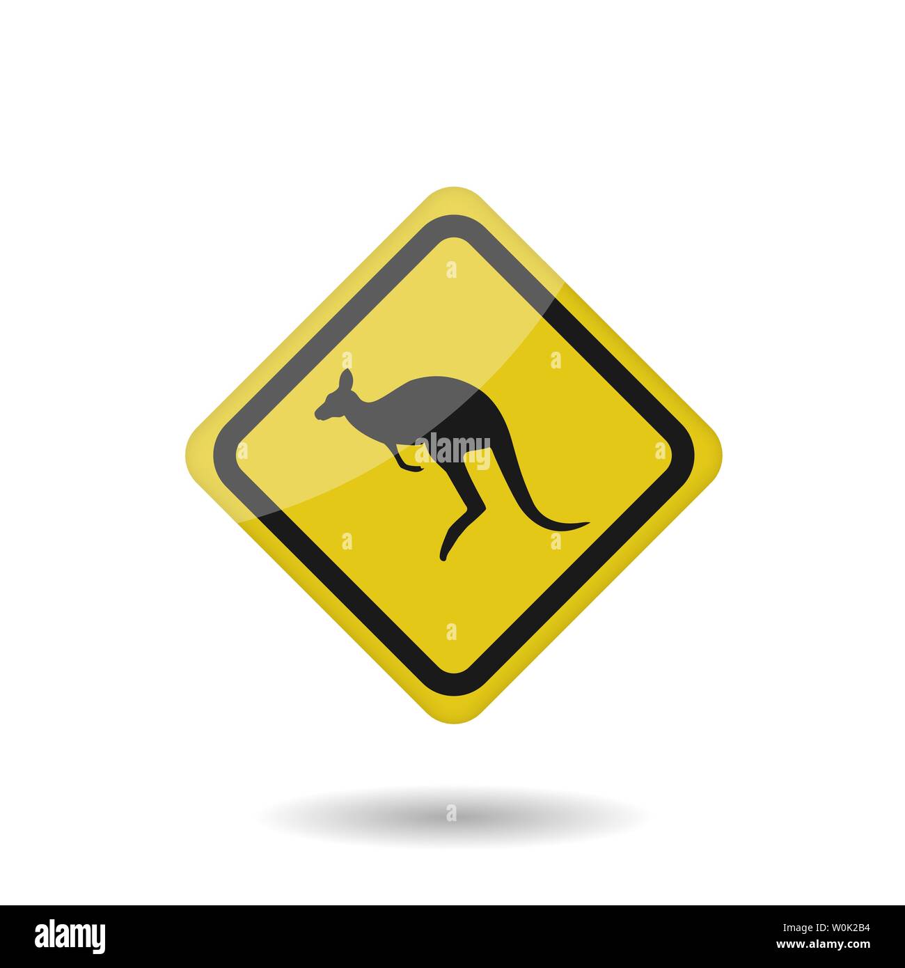 Road sign beware crossing Stock Vector Images - Alamy