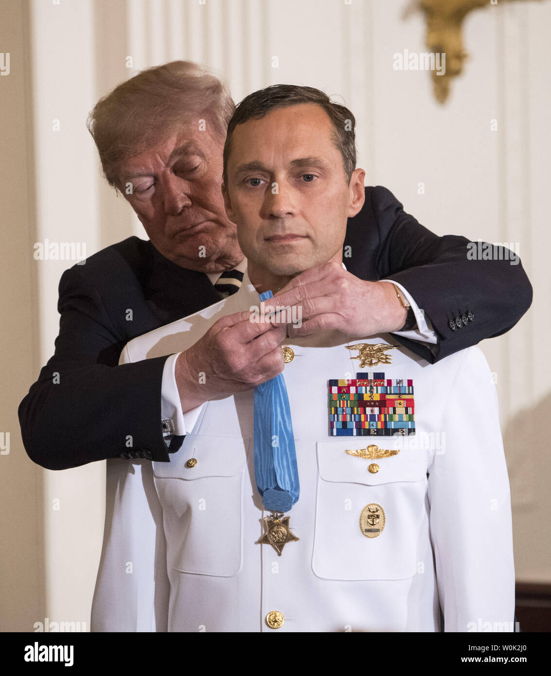 President Donald Trump awards the Medal of Honor to retired U.S. Navy ...