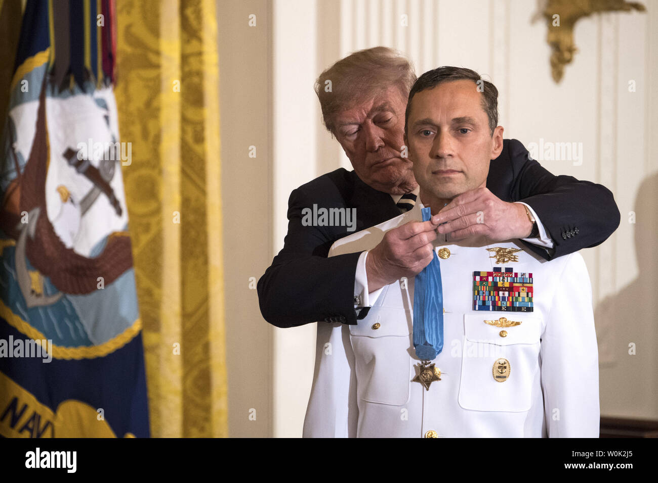 President Donald Trump awards the Medal of Honor to retired U.S. Navy ...