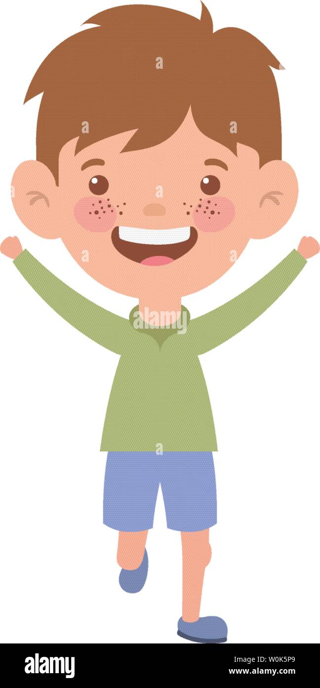 baby boy standing smiling on white background Stock Vector Image & Art ...