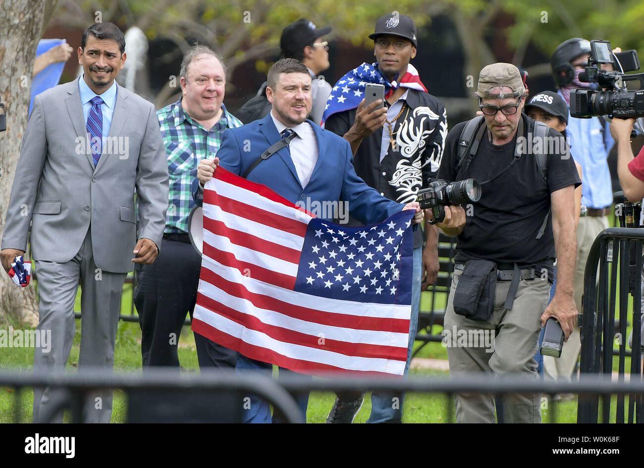 Charlottesville rally flag hi-res stock photography and images - Alamy