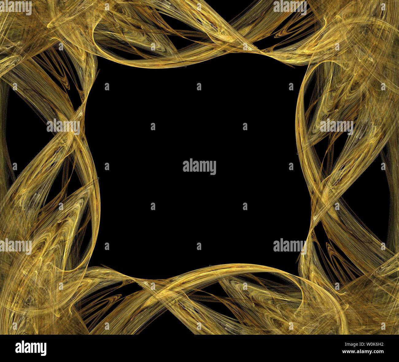 Shining square golden frame Stock Photo - Alamy