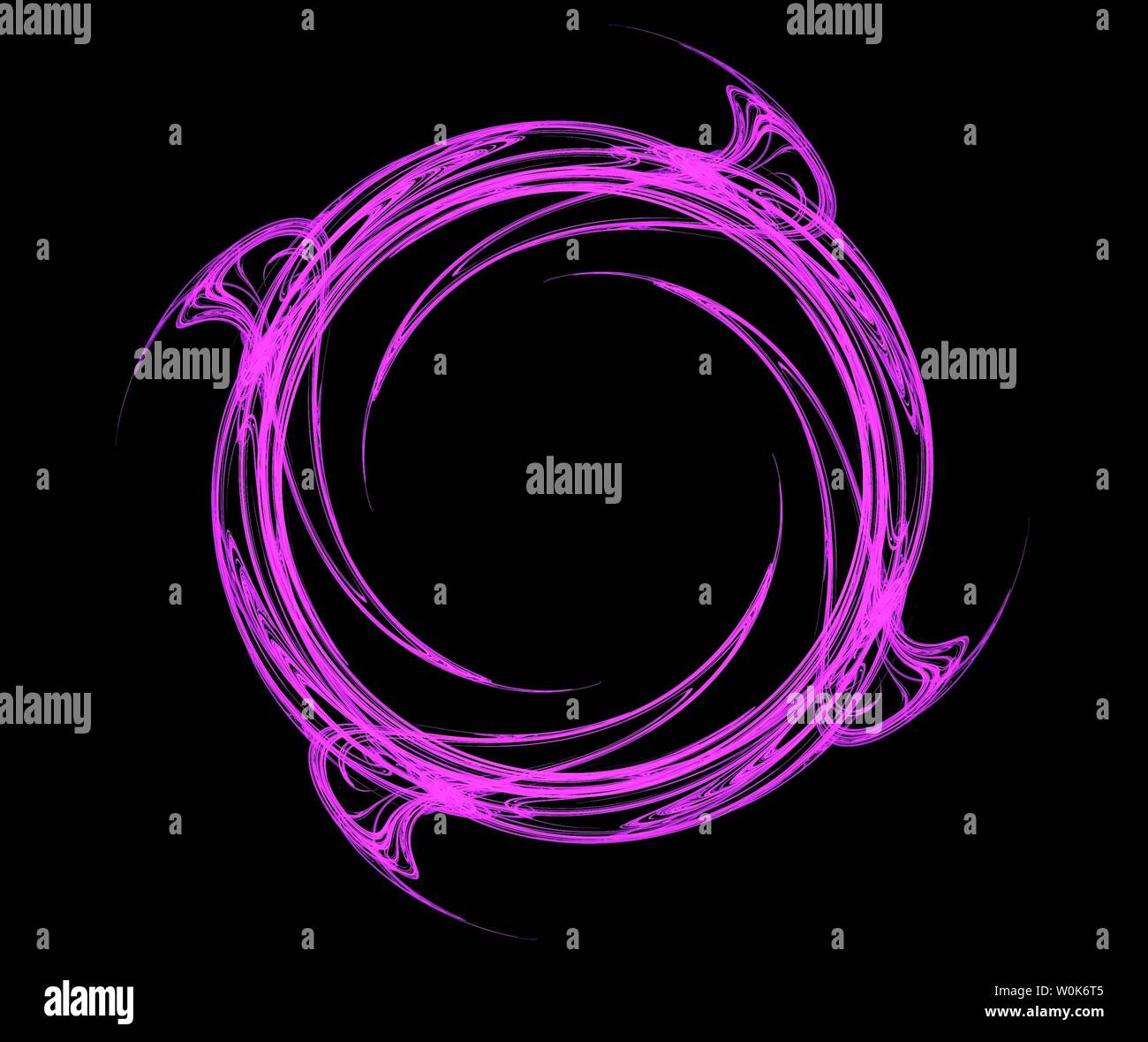 Pink glowing frame circle background. Neon frame. Design element for ...