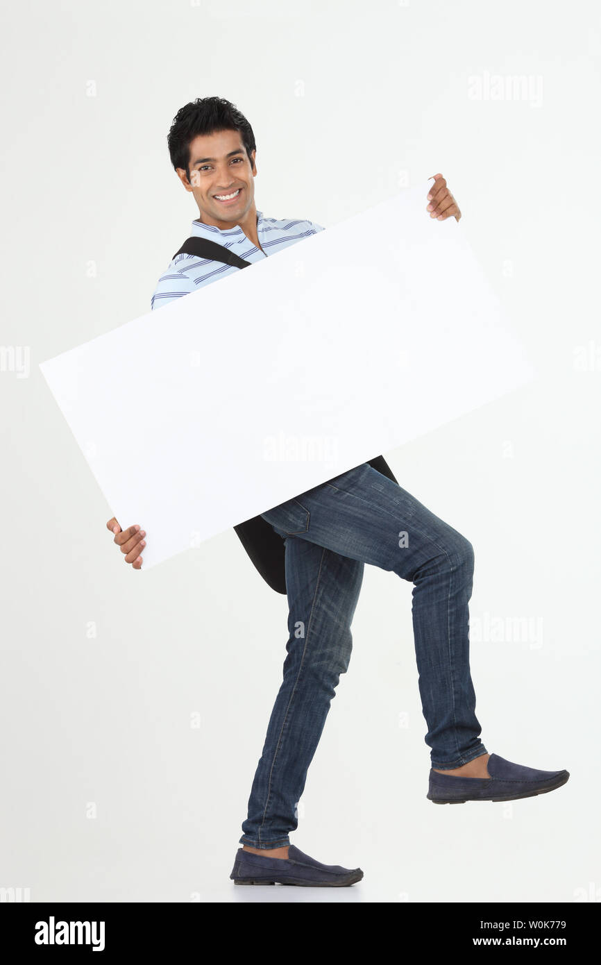 Student with placard hi-res stock photography and images - Alamy