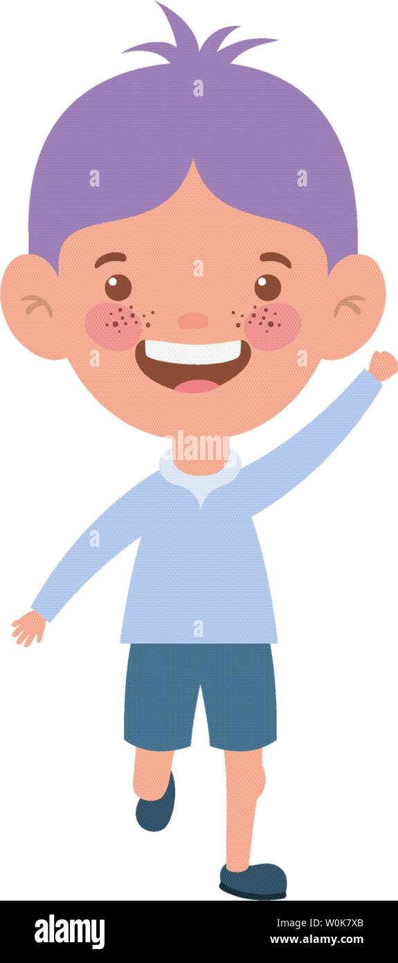 baby boy standing smiling on white background Stock Vector Image & Art ...