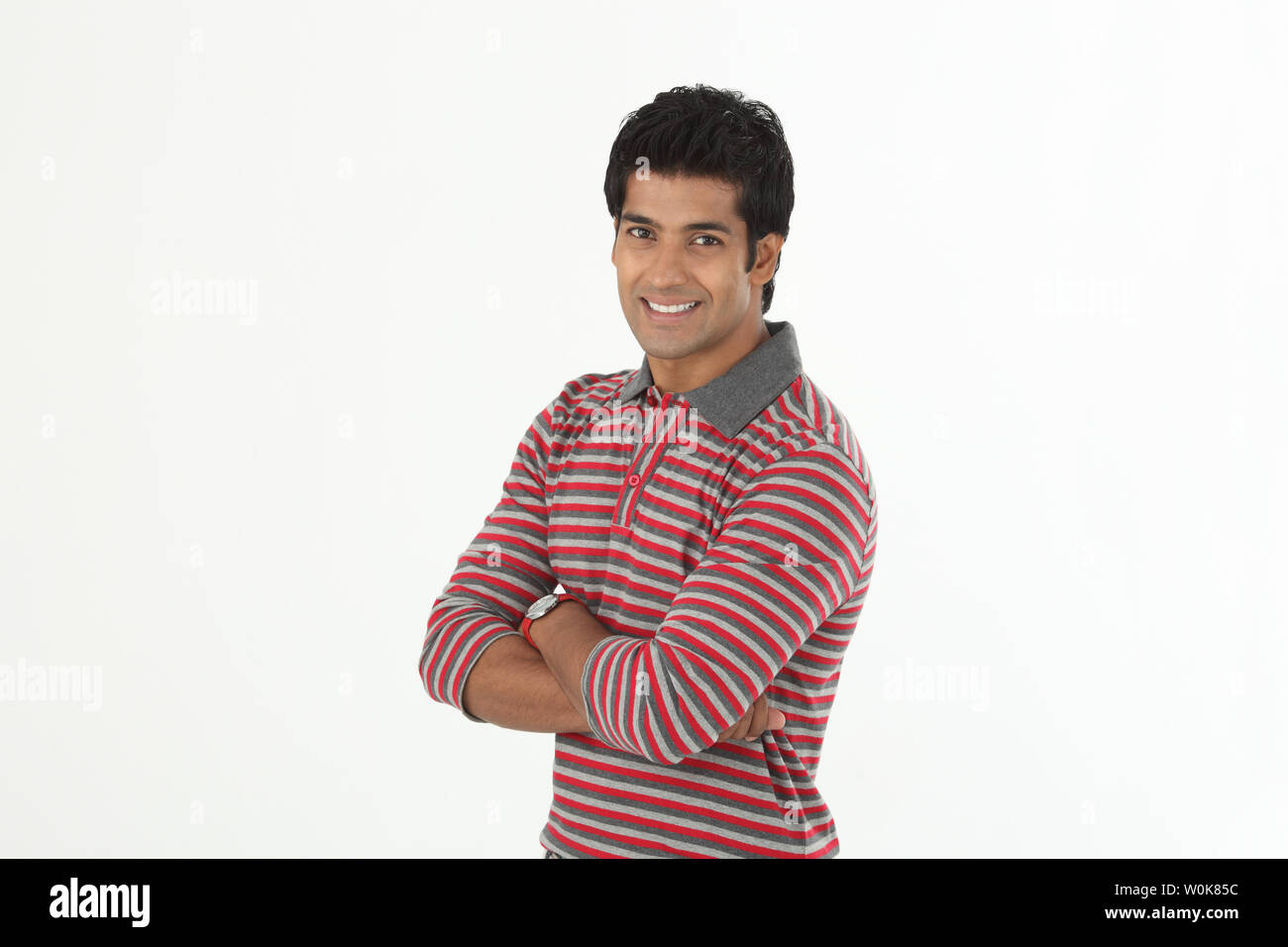 Portrait of an Indian man smiling Stock Photo - Alamy