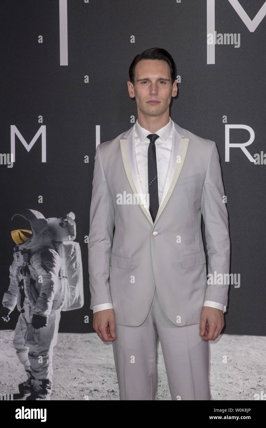 Cory Michael Smith, actor attends the "First Man" Washington, DC ...
