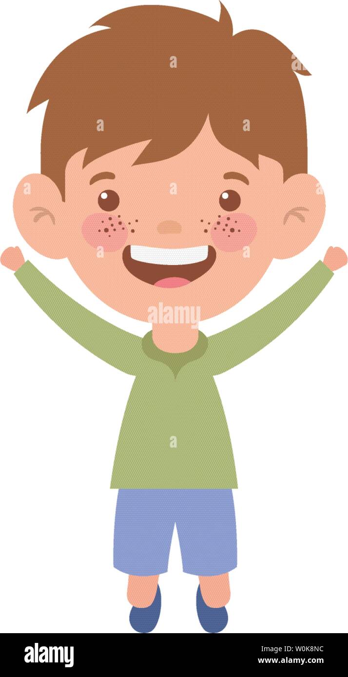 baby boy standing smiling on white background Stock Vector Image & Art ...