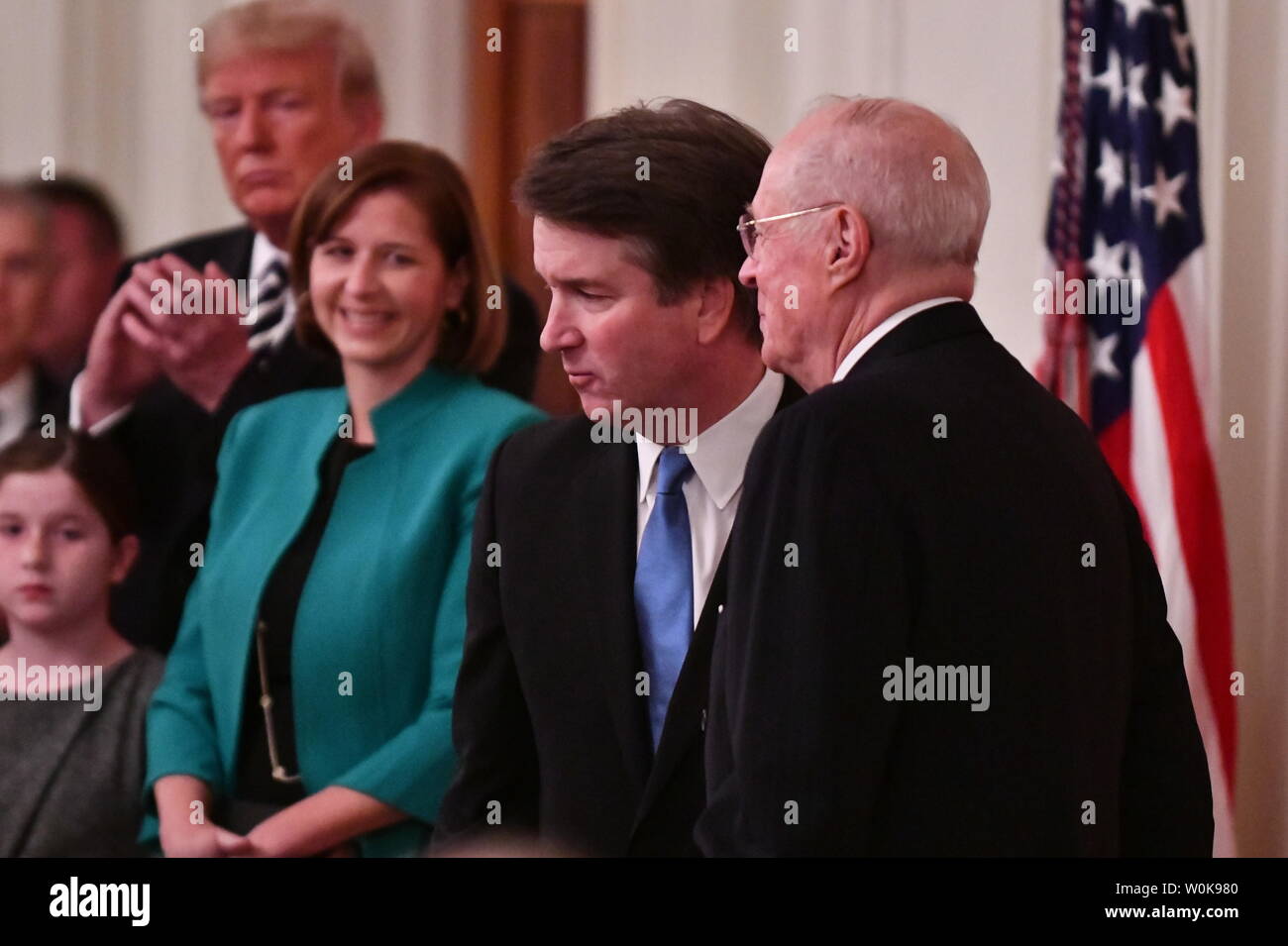 Supreme Court Associate Justice Brett Kavanaugh shakes hands with ...