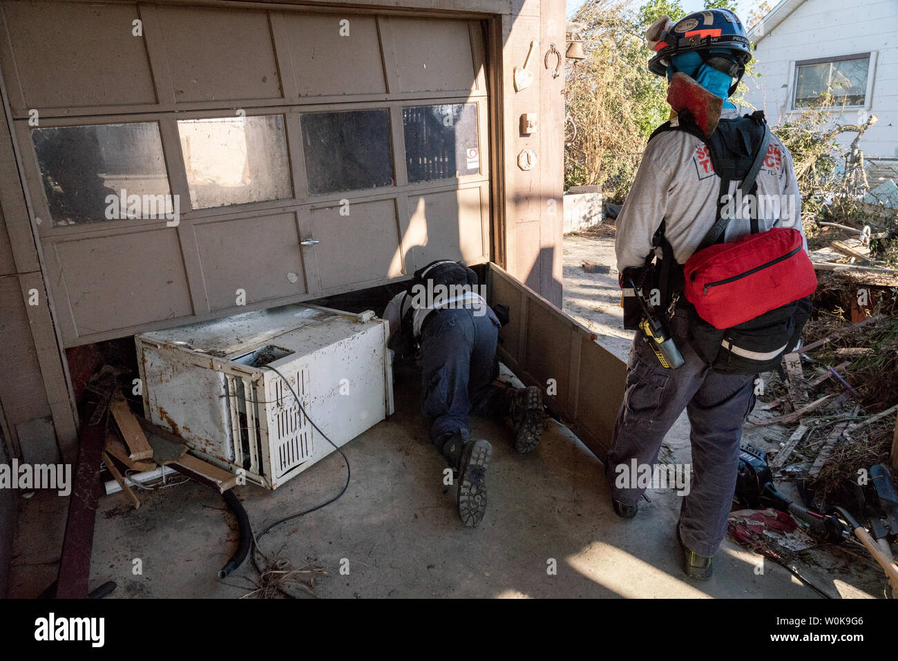 South Florida Task Force Two Search and Rescue Team checks homes for ...