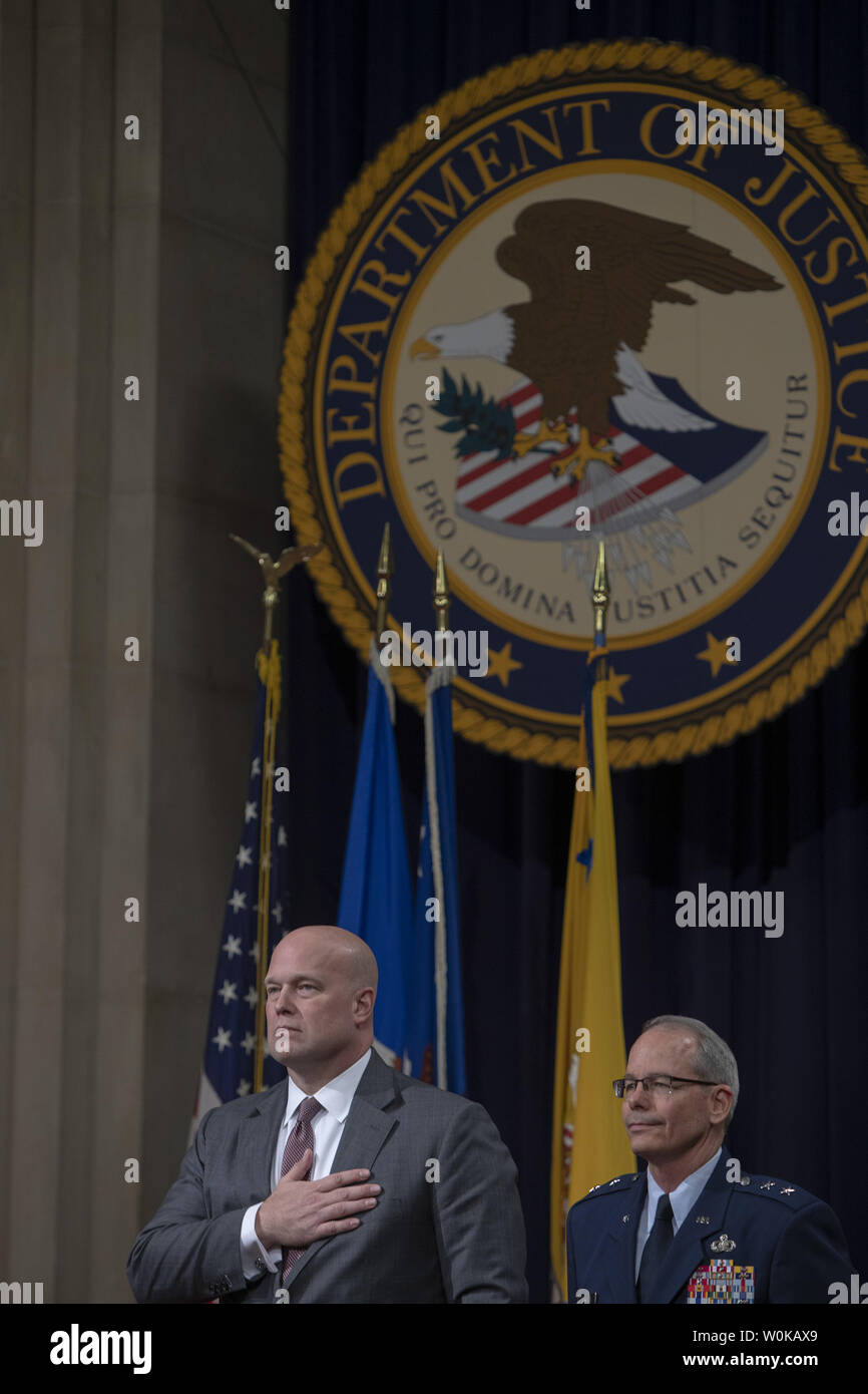 Acting Attorney General Matthew G. Whitaker and Major General Robert D ...