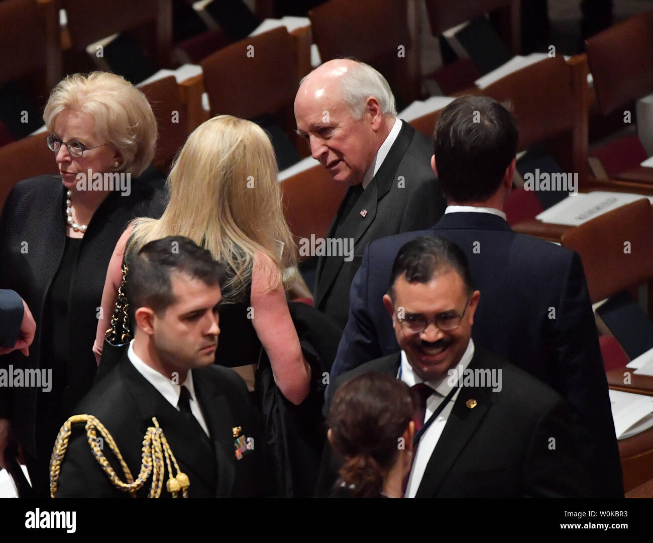 Former Vice President Dick Cheney and his wife Lynne arrive for the ...