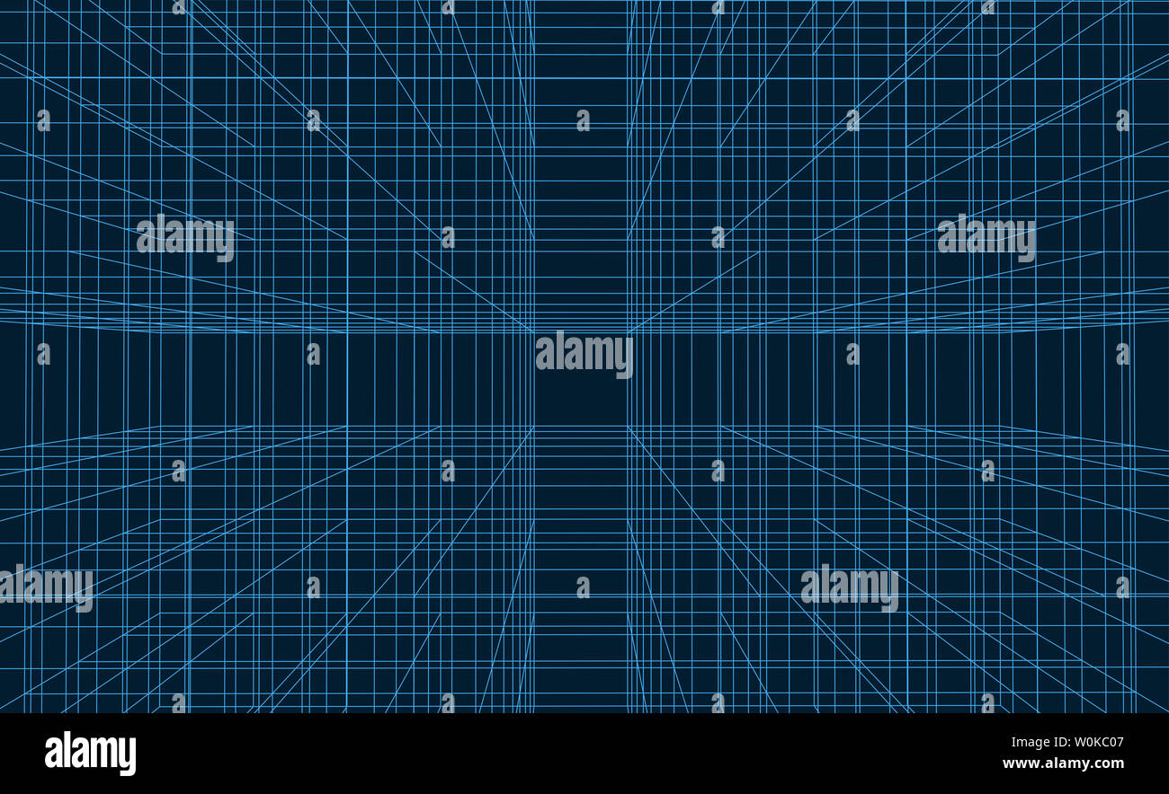 Interconnected dot wire material with a sense of technology. Big data ...