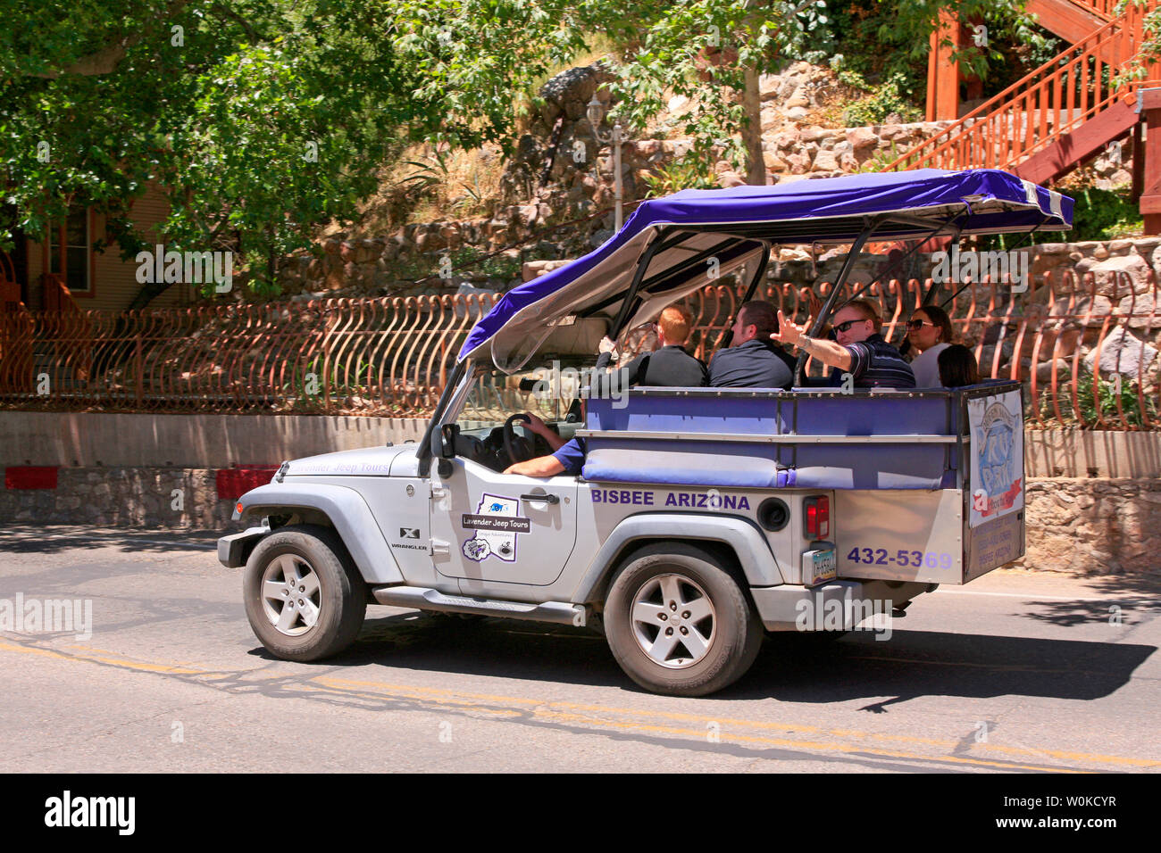 Guided tour by Jeep around the old mining town of Bisbee, AZ Stock ...