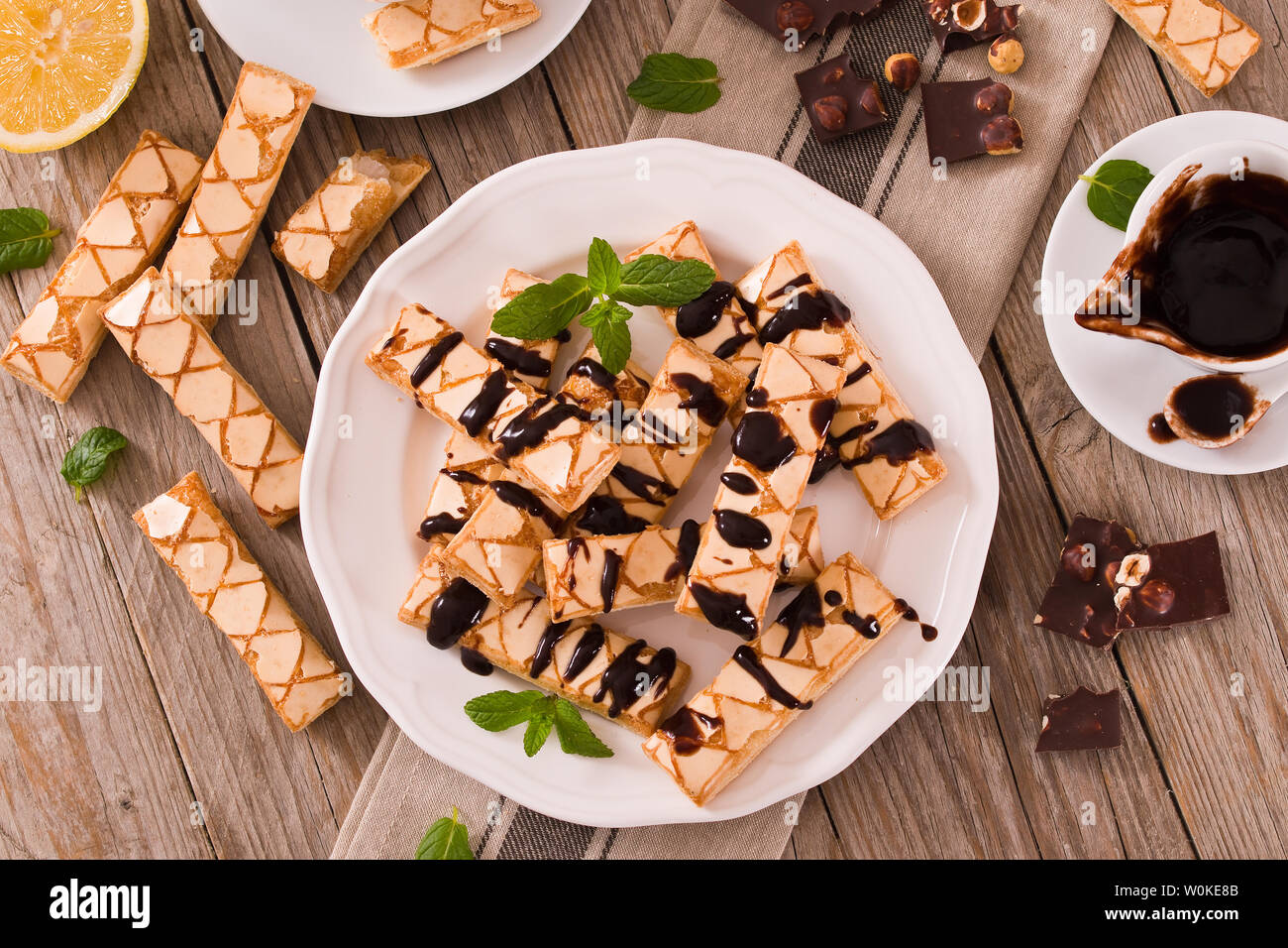 Puff pastry cookies Stock Photo - Alamy