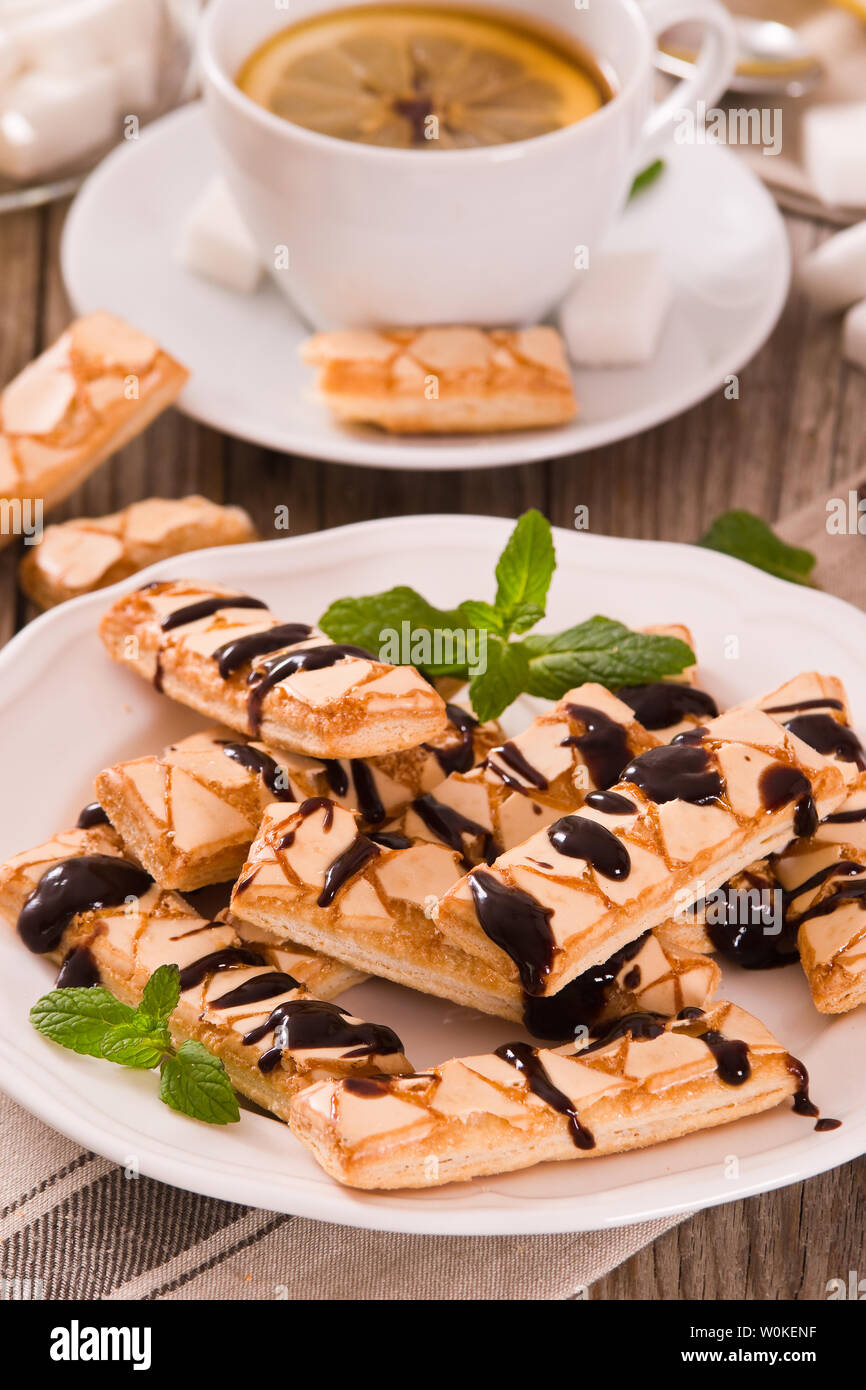 Puff pastry cookies Stock Photo - Alamy