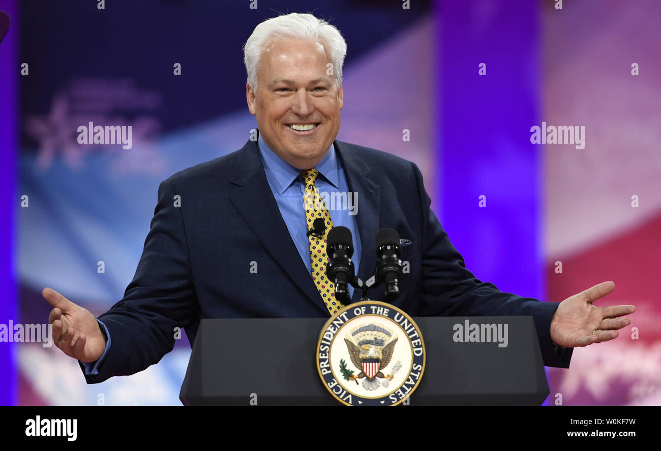 American Conservative Union Chairman Matt Schlapp reacts to applause as ...