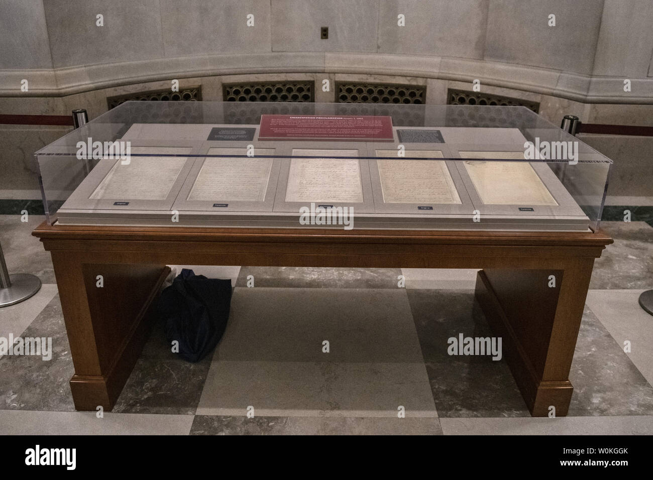 The Emancipation Proclamation is on display as a special exhibit to ...