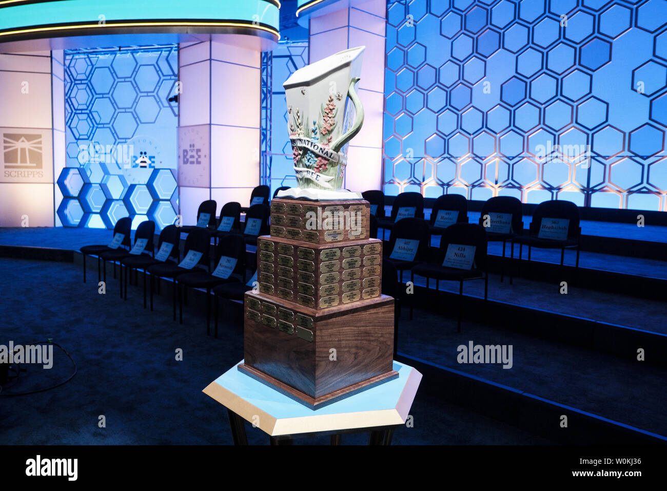The new trophy awaits the winner of the 2019 Scripps National Spelling ...