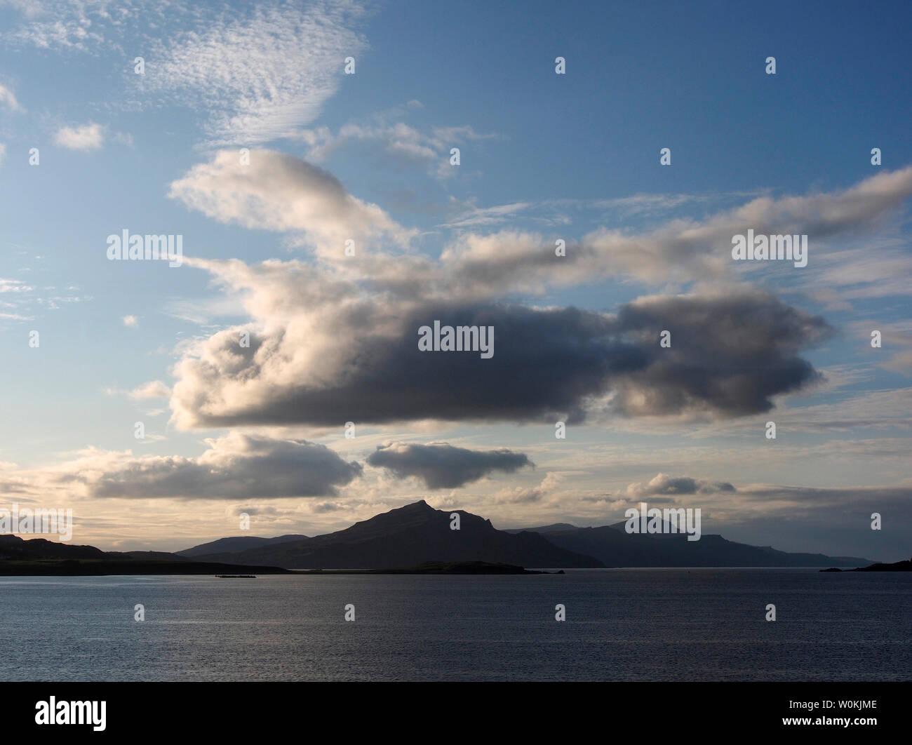 Evening light, Ben Tianavaig, Skye, Scotland Stock Photo - Alamy