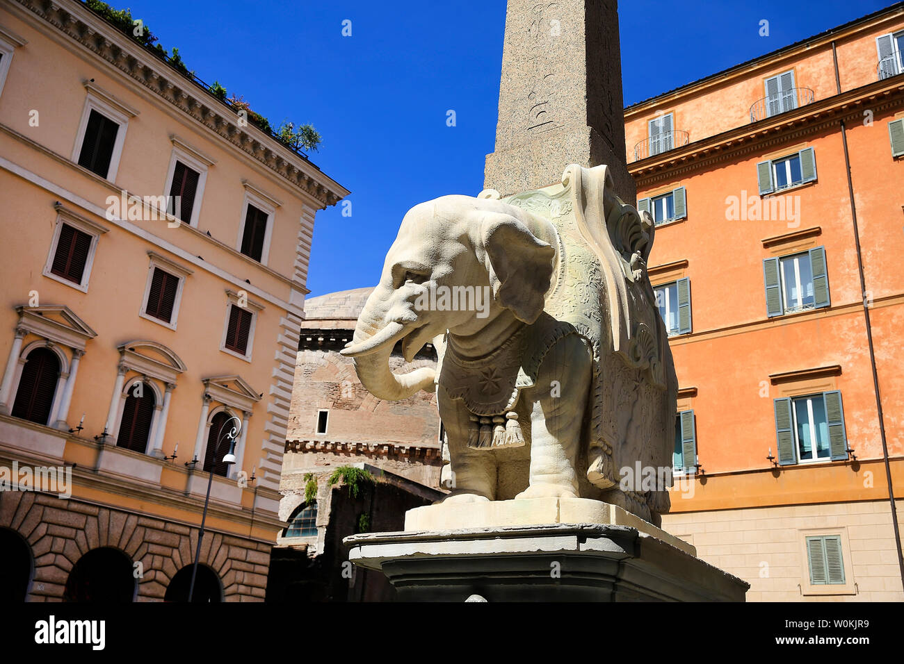 Elephant from Minerva Square in Rome, Italy Stock Photo - Alamy