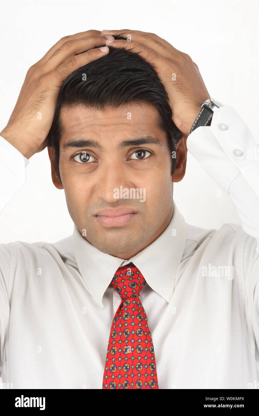 Portrait indian businessman looking shocked hi-res stock photography ...