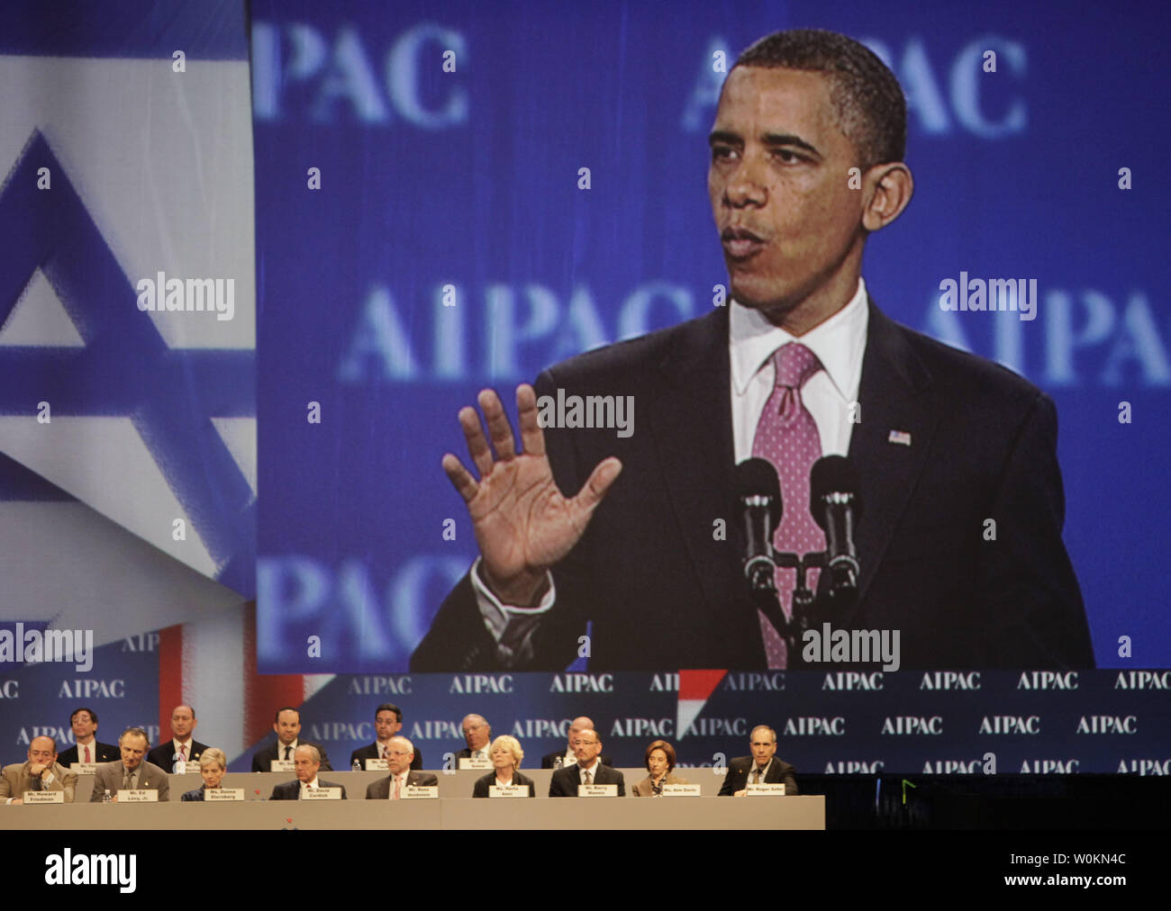 U.S. President Barack Obama delivers remarks at AIPAC Policy Conference ...