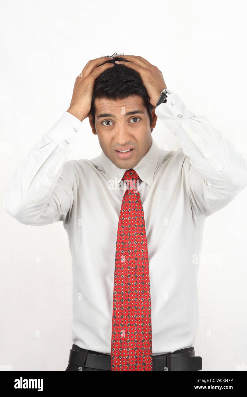Portrait indian businessman looking shocked hi-res stock photography ...