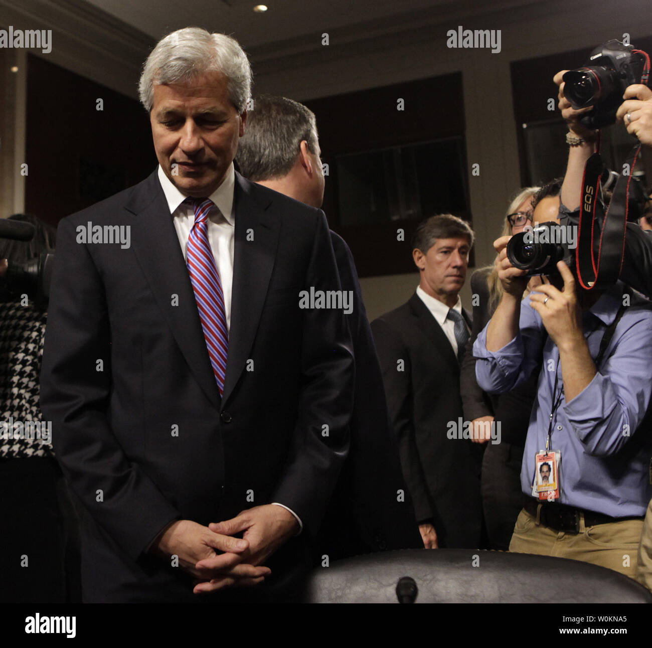 JPMorgan Chase and Company CEO Jamie Dimon arrives to testify before a ...