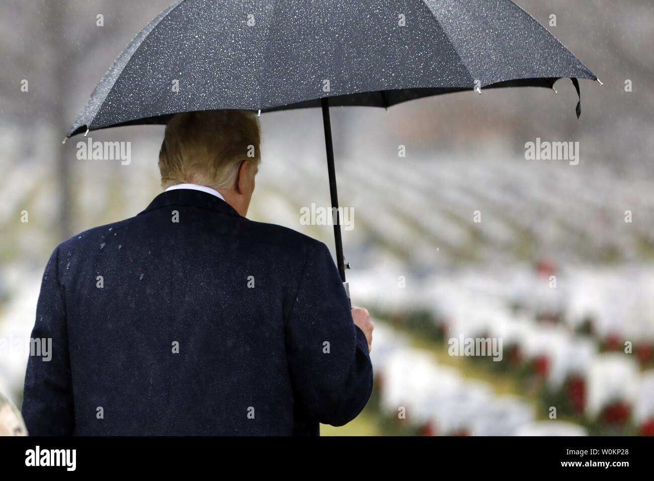 U.S. President Donald Trump visits Section 60 at Arlington National ...