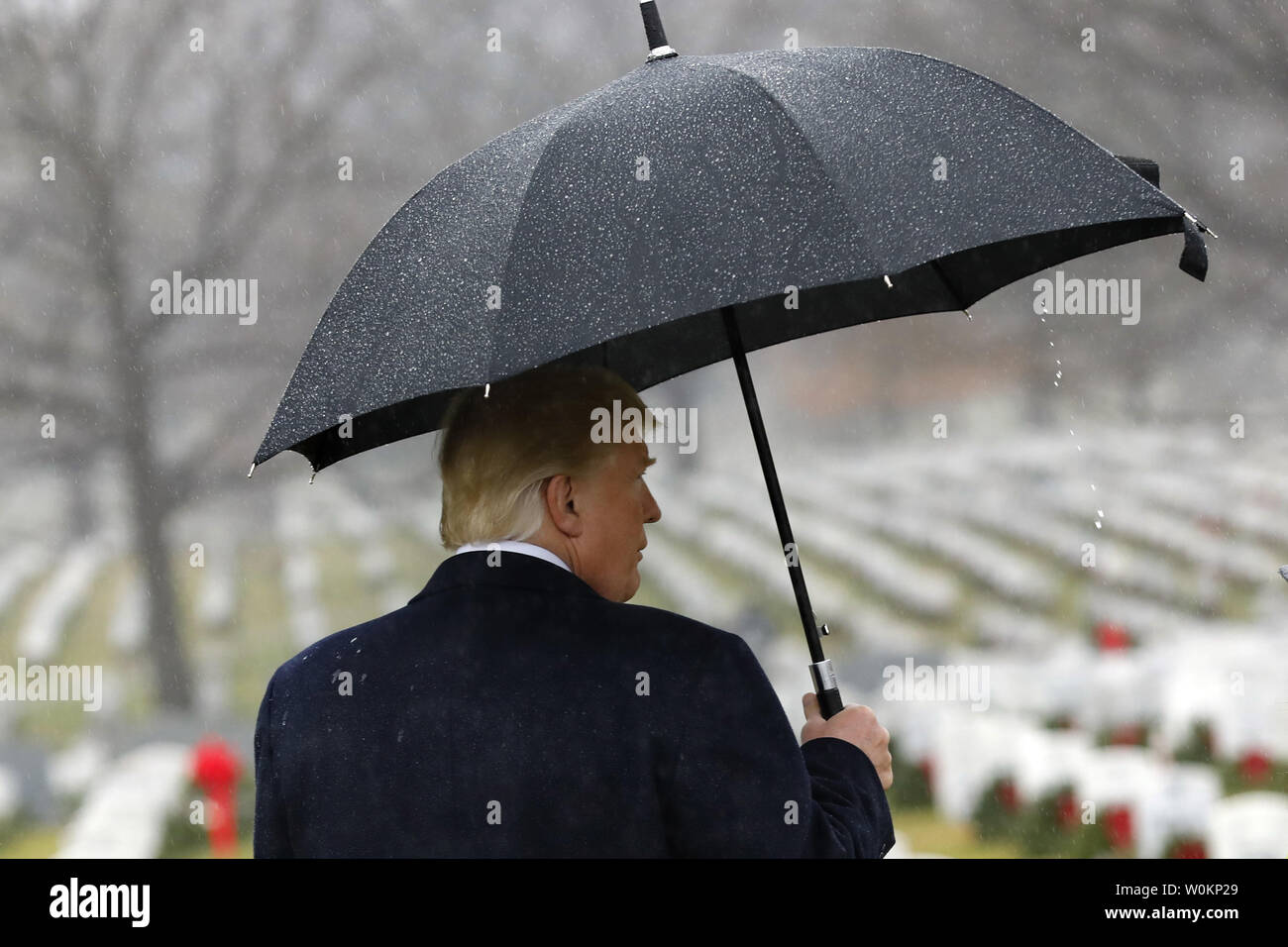 U.S. President Donald Trump visits Section 60 at Arlington National ...