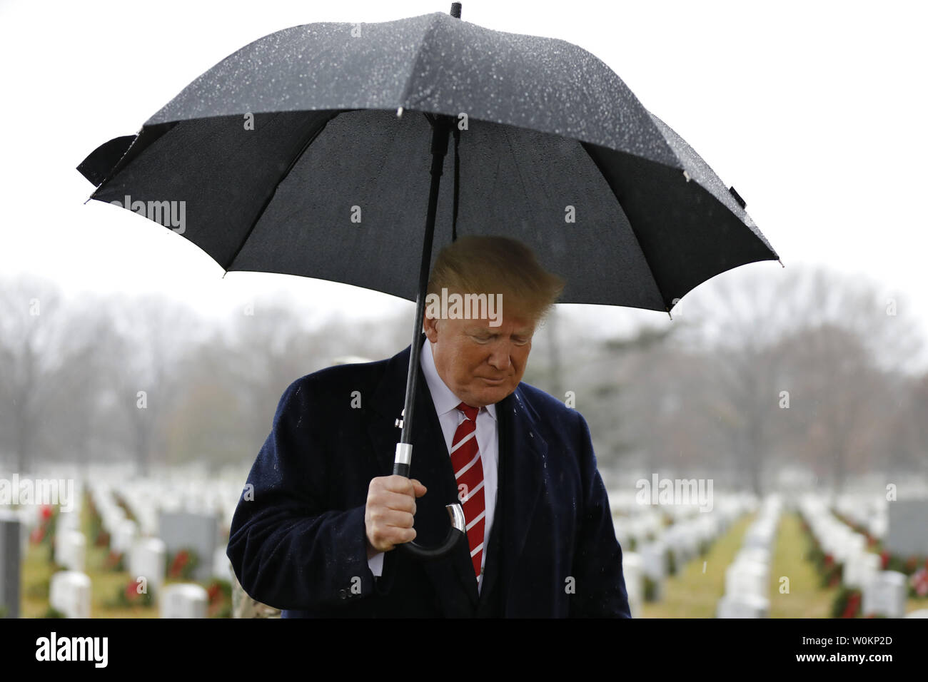 U.S. President Donald Trump visits Section 60 at Arlington National ...