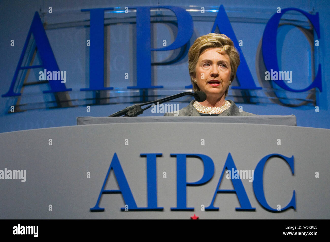 US Senator Hillary Clinton, (D-NY), addresses the American Israel ...