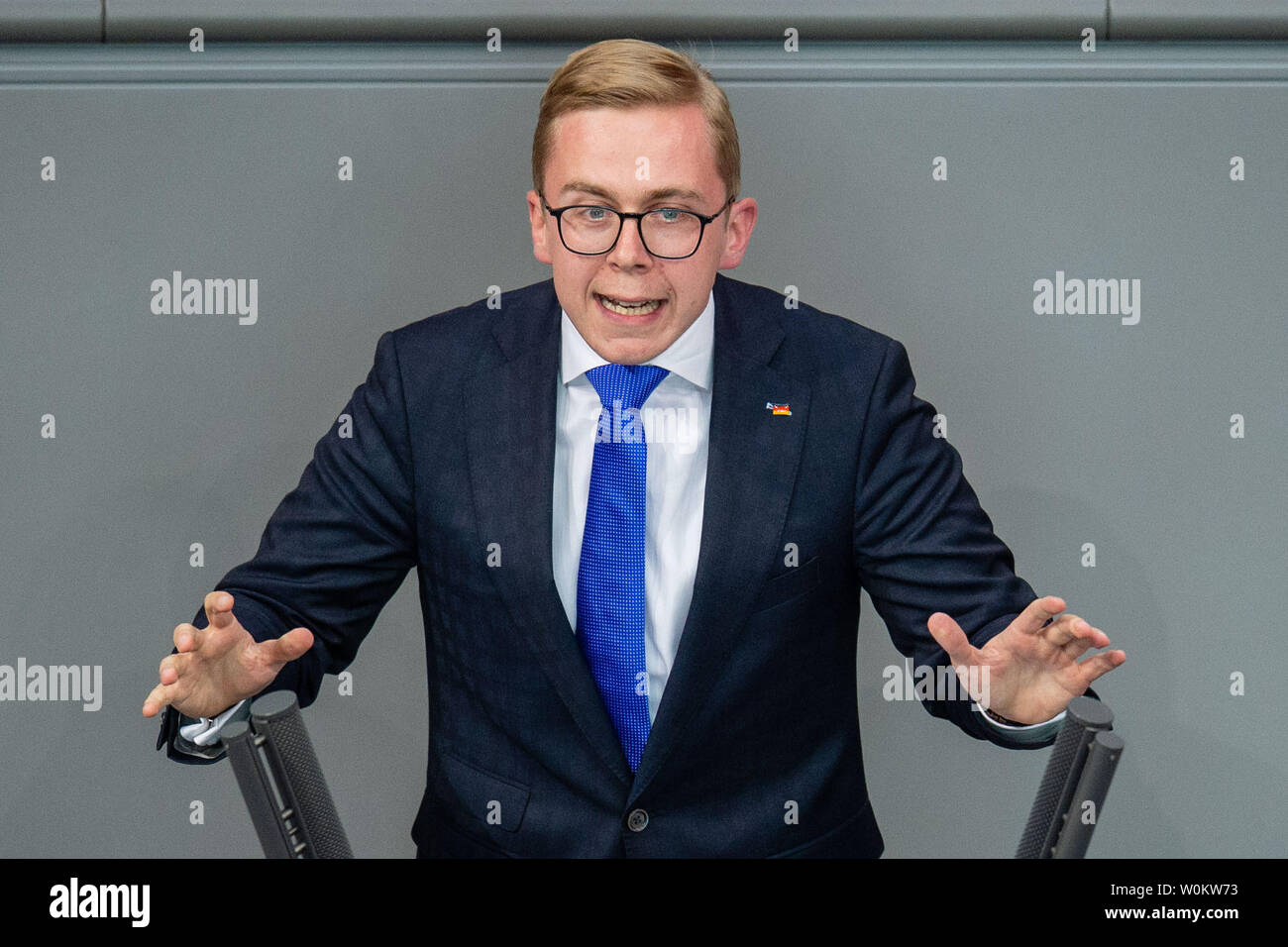 Berlin, Germany. 27th June, 2019. Philipp Amthor (CDU), member of the ...