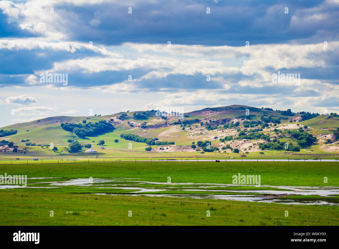 Lawn landscape landscape no one with nature dry grassland sky sky ...