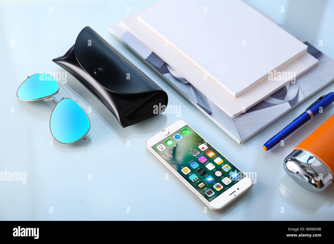 Office filming material Stock Photo - Alamy