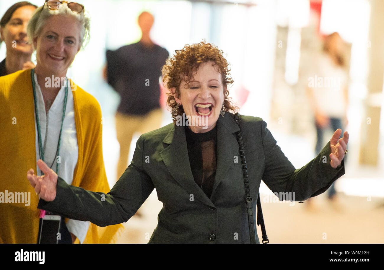 Hanover, Germany. 27th June, 2019. The photographer Nan Goldin (r) is ...